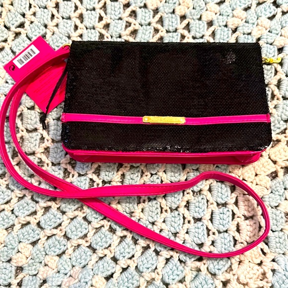 Juicy Couture | Other | Juicy Couture Mini Purse With Black Sequence ...